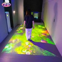 China Mobile Floor Projector Interactive System Real Time Data Display For Kids Fun Lounge for sale