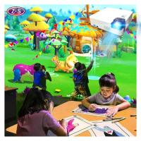 China Large Scale Projection Based AR Drawing Games System Creative Interactive Wall for Kids for sale