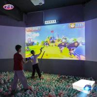 China Multi Player Throw Wall projection game HD Graphics Auto Scoring For Carnival Events for sale