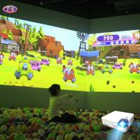 China Fun Interactive Ball Throw Projection Game for Kids Indoor Soft Play Area for sale