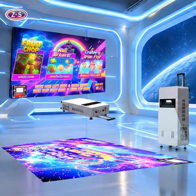 China Portable Commercial Wall and Floor Projection Suitcase for Interactive Games for sale