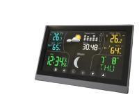 China Compact Weather Station 19.16x12.7cm with Temperature Humidity Monitor & High Temp Alert System for sale