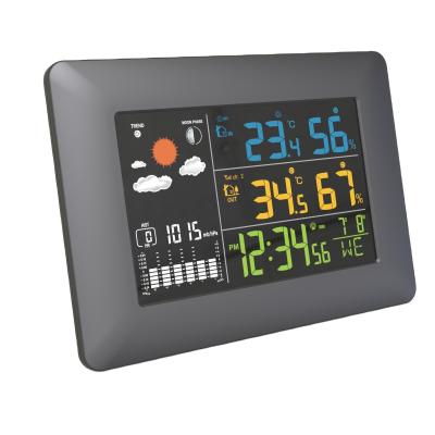 China Digital Home Weather Station with Barometer Indoor Outdoor Temperature Humidity 5V 300mA for sale