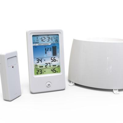China Wireless Digital Weather Station with Color Display Rain Gauge 86x147x48mm App for sale