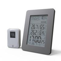China WiFi Weather Station with Indoor Outdoor Temperature Humidity Sensor Clock Alarm 130x180mm for sale