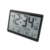 China YT60200 Super Jumbo Wall Clock 236x362mm with Calendar, Temperature Display and Radio Control for sale