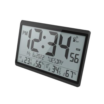 China YT60200 Super Jumbo Wall Clock 236x362mm with Calendar, Temperature Display and Radio Control for sale