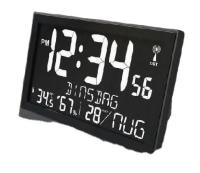 China Square Digital LED Wall Clock 192x127mm with Temperature Humidity Display 12/24 Hour System and Dual Alarm for sale