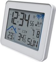 China Square Digital Wall Timer Alarm Clock with LCD Display, Temperature Monitoring and Radio-Controlled Time - 2 AAA Battery Powered for sale