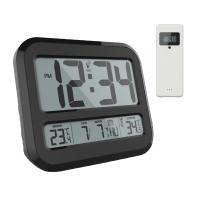 China 2 AAA Battery Jumbo Display Digital Atomic Clock with Dual Alarm & Temperature Sensor 24.3x20.15cm for sale