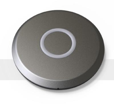 China Portable Wireless Charger Pad with Real Time Clock & Dual Alarm - Qi-Certified 10W Fast Charging, ø103.6mm Design for sale