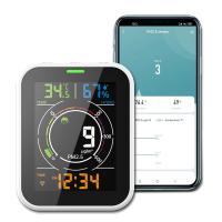 China PM2.5 Air Quality Monitor with WiFi Tuya App - 0-999 μg/m³ Range, -9.9℃ to 50℃ Temperature, 76×96×36mm Size for sale