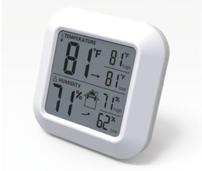 China YT60910 Digital Thermo Hygro Station with Color Display 80x80x25mm Weather Monitor for sale