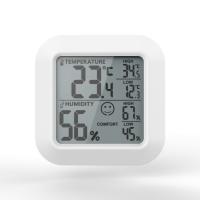 China YT6931 Digital Thermo-Hygro Station with LCD Display - 8x8x2.5cm Indoor Temperature Humidity Monitor for sale