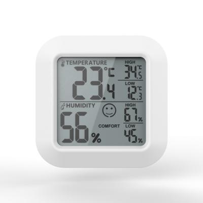 China YT6931 Digital Thermo-Hygro Station with LCD Display - 8x8x2.5cm Indoor Temperature Humidity Monitor for sale