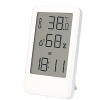 China LCD Alarm Clock with Temperature & Humidity Monitor - 11.3cm Display, -10°C to 50°C Range, AAA Battery for sale