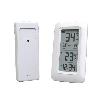 China Wireless Indoor Outdoor Thermometer Hygrometer with LCD Display 6.1x10.7cm CE ROHS Certified for sale
