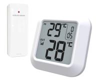 China Digital Thermometer Hygrometer with -40℃ to 70℃ Range, 8x8x2.5cm Size and 2xAAA Battery for sale