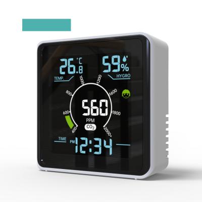 China Portable CO2 Detector Air Quality Monitor with LCD Display 0-5000 ppm for sale