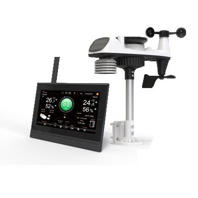 China Professional 7 in 1 WiFi Weather Station with TFT HD Display 433MHz Wireless Sensor for sale