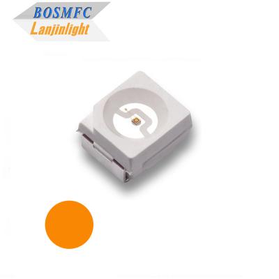 China Durable PLCC2 3528 SMD LED bright Orange 605nm Multipurpose LED diode for sale