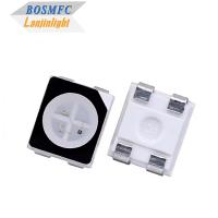 China 3528 Tri-Color SMD LED RGB PLCC-4 Chip Light Emitting Diode with Black Case for Backlight and Indicator for sale