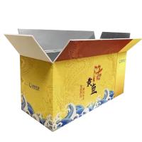 China Custom Kraft Paper Aluminum Foil Liner Carton Box with Matt Lamination Embossing Insulated Shipping Boxes for Food Milk Packing for sale