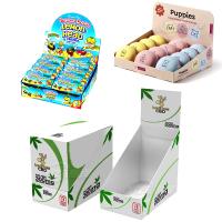 China Custom PDQ Countertop Retail Display Cardboard Corrugated Tear Away Box POS Shelf Packaging for Sushi for sale