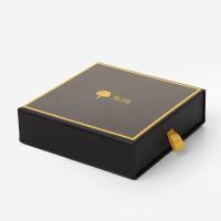 China Custom Logo Die Cut Paper Gift Boxes High Density EPE Foam Insert Shockproof Trays Drawer Slide Embossed Sponge Cardboard for sale