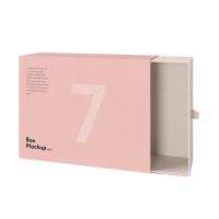 China High Quality Luxury Small Drawer Box Clear PVC Window Custom Logo Embossed Pull-Out Sliding Gift Box High Quality Embossed for sale