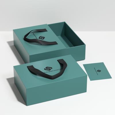 China Luxury Jewelry Drawer Box Custom Logo Aseptic Recycled Sponge Lining for Necklace False Eyelashes Tea Box Packaging for sale