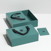 China Luxury Jewelry Drawer Box Custom Logo Aseptic Recycled Sponge Lining for Necklace False Eyelashes Tea Box Packaging for sale