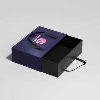 China Small Elegant Custom Rigid Cardboard Paper Packaging Sliding Drawer Gift Box for Jewelry-Necklace Ring Bracelet UV Sponge for sale