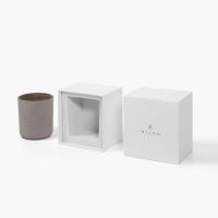 China Custom Luxury Candle Box Packaging with Rigid Lid White Matte Empty Cup and Sponge Liner Aromatherapy Gift Box for sale