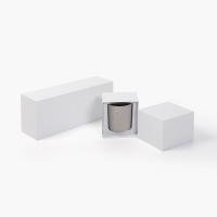 China Custom Luxury Candle Box Packaging with Rigid Lid White Matte Empty Cup and Sponge Liner Aromatherapy Gift Box for sale
