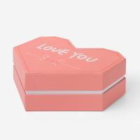 China Custom Recyclable Biodegradable Luxury Gift Paper Box Cardboard Bridesmaid Heart Shaped Pink Flower Sponge Personalized Logo for sale