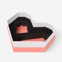 China Custom Recyclable Biodegradable Luxury Gift Paper Box Cardboard Bridesmaid Heart Shaped Pink Flower Sponge Personalized Logo for sale