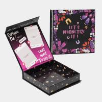 China Luxury Recyclable Magnetic Box Custom Logo Lip Gloss Tubes Recycled Rigid Paper Gift Box Sponge Liner Cosmetics Packing Boxes for sale