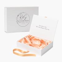 China Luxury Recyclable Magnetic Box Custom Logo Lip Gloss Tubes Recycled Rigid Paper Gift Box Sponge Liner Cosmetics Packing Boxes for sale