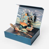 China Custom Luxury 3D Rectangle Pattern Scene Exquisite Magnetic Pop up Festival Surprise Paper Cardboard Gift Packaging Boxes for sale