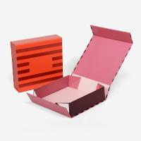 China Large Luxury Recyclable Leather Cosmetic Gift Box Book Style Folding Gold Foil Logo Closure Magnetic with Embossed Design for sale