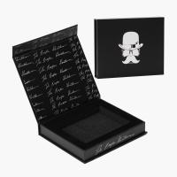 China Recyclable Rigid Cardboard Custom Logo Gift Box Black Hard Magnetic Sponge Liner Collapsible Cosmetic Packaging Colorful Boxes for sale