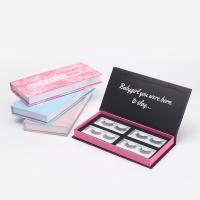 China Custom Eyelash Box Matte Pink Printed Logo Shaped Paper Rigid Packaging Magnetic Closure Book Gift Boxes for False Eyelashes for sale