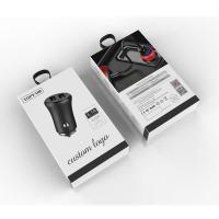 China Custom Logo Cardboard Phone Accessories Data Cable Packing Box Mobile Charger Packaging Box Charging Cable Box With Hanger for sale