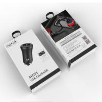 China Custom Printed 3C Product Packaging Paper Box with Hook Spot UV Car Charger USB-Customized Logo and Brand Embossed Printing for sale
