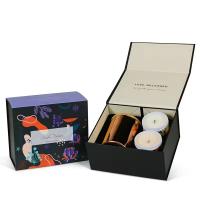 China Custom Luxury Small Business Candle Packaging Boxes Recyclable Rigid Paperboard with Logo Sponge Liner Gift Shipping for sale