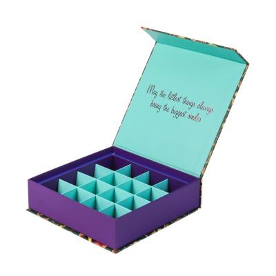 China Customized Empty Wedding Chocolate Packaging Gift Boxes Recyclable Magnetic Paper with Sponge Liner Matt Lamination Handling for sale