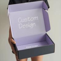 China Custom Recyclable Luxury Folding Mailing Corrugated Paper Boxes for Shipping Dress Underwear Shirt Apparel Recycled Materials for sale