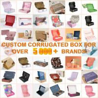China Custom Recyclable Luxury Folding Mailing Corrugated Paper Boxes for Shipping Dress Underwear Shirt Apparel Recycled Materials for sale