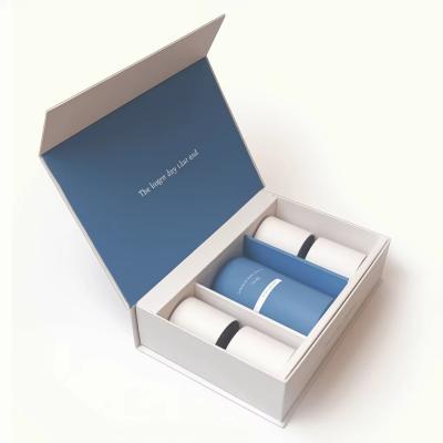 China Luxury Magnetic Silk Corrugated Paper Rigid Boxes Women's Luxury Underwear & Swim Set Bra Paper Gift Box for Socks Packaging for sale